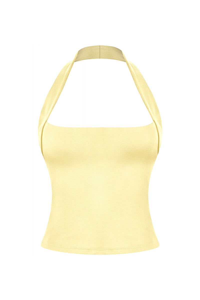 Tresser™ Sleeveless Square Neck Halter Crop Top (Double-Layer)– HyperBees