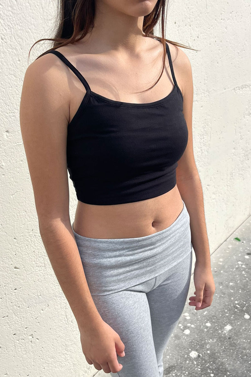 Basic Double-Layered Cami Crop Top– HyperBees