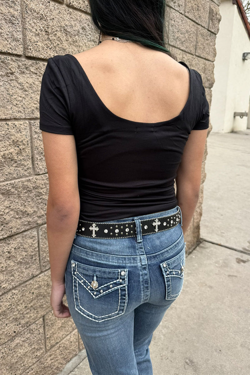 Basic Double Scoop Double Layered Brushed Knit Top– HyperBees