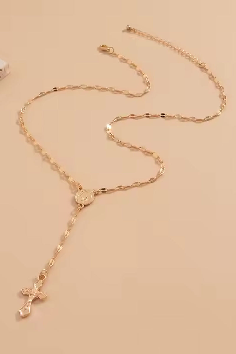 AHS Streetwear Single Rosary Faux Gold Necklace– HyperBees
