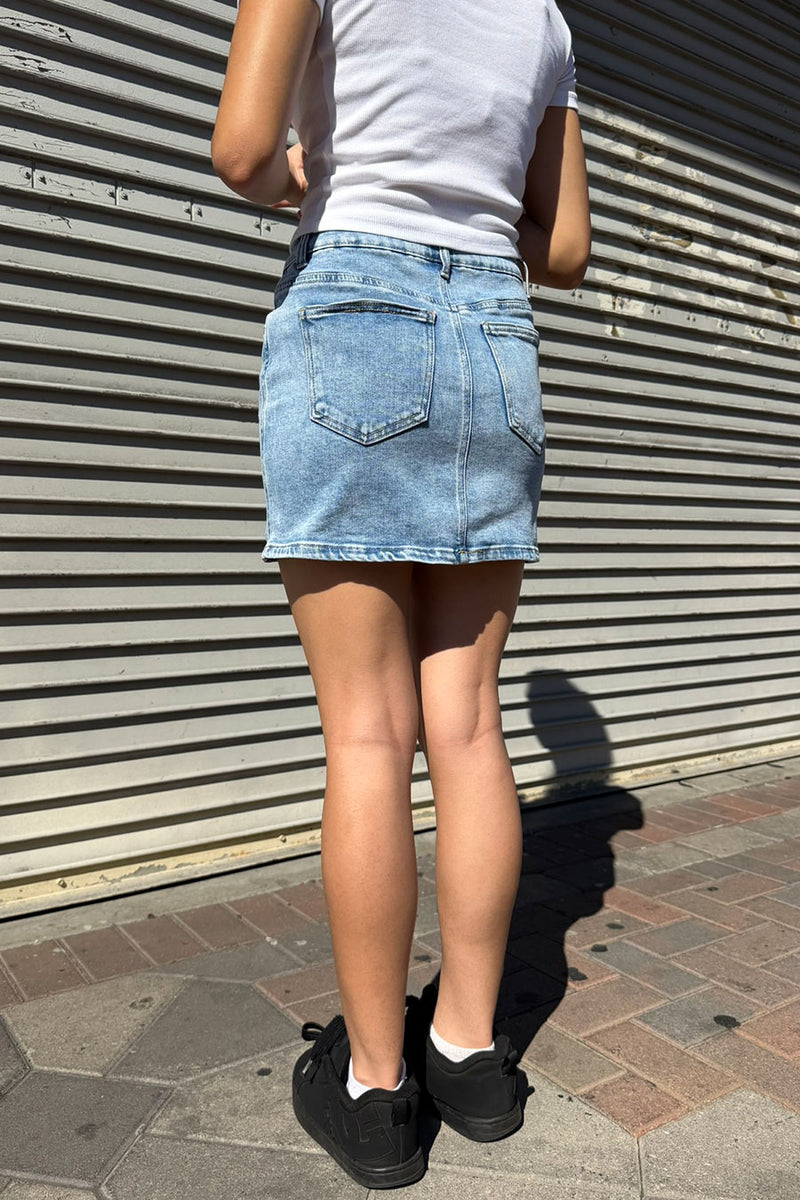 WAXJEAN Snow Wash Mini Skirt– HyperBees